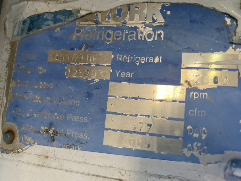 Sabroe Screw Compressor : Model SAB 163 HF : Ammonia : Item # C54544 ...